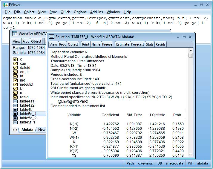 EViews - software - Multion Consulting